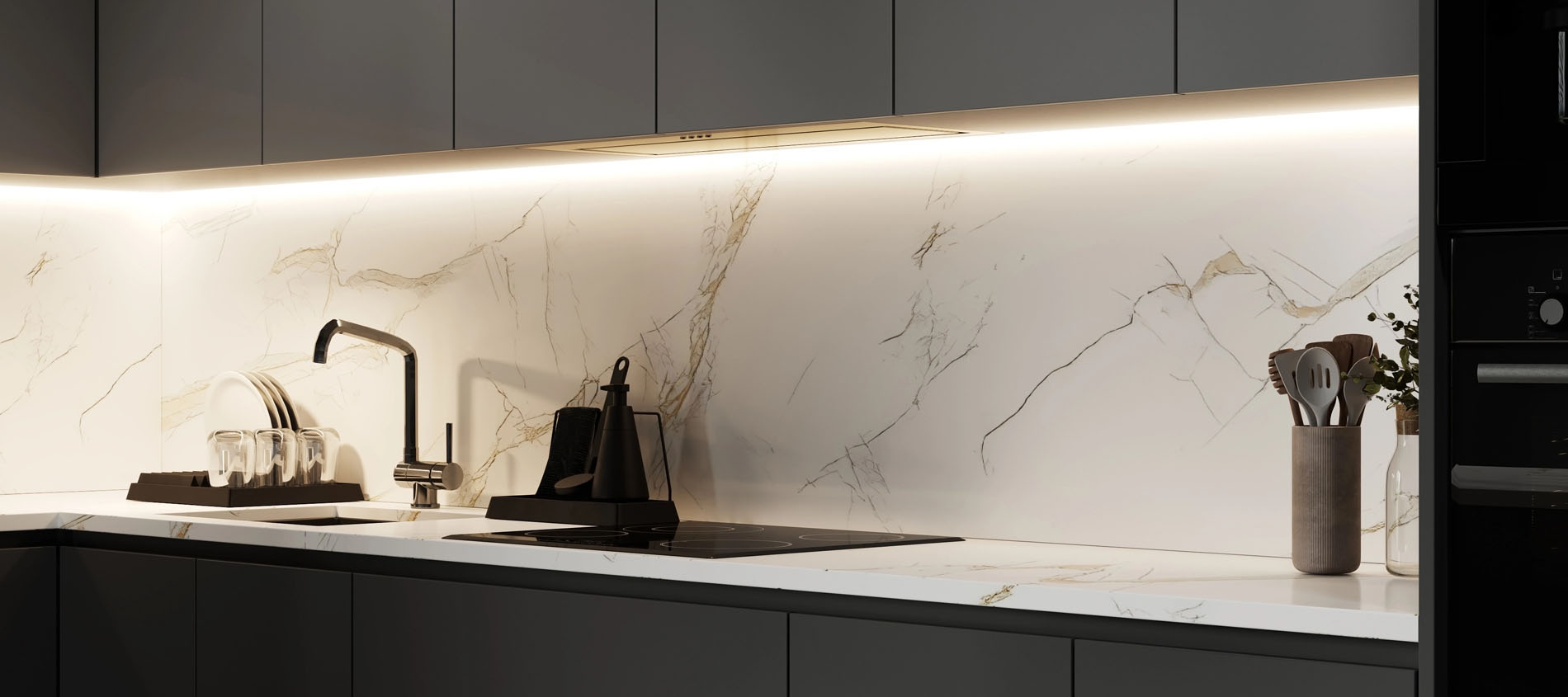 Caranto - Plan de travail en céramique et en quartz | Veneta Cucine France