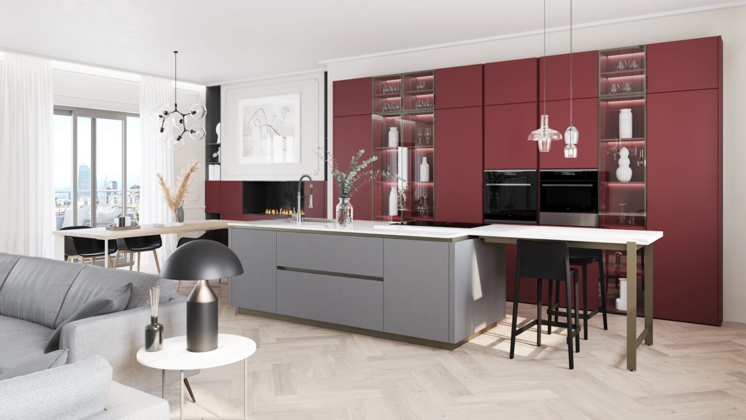 Cuisines avec îlot ou retour - Idées de design pour votre